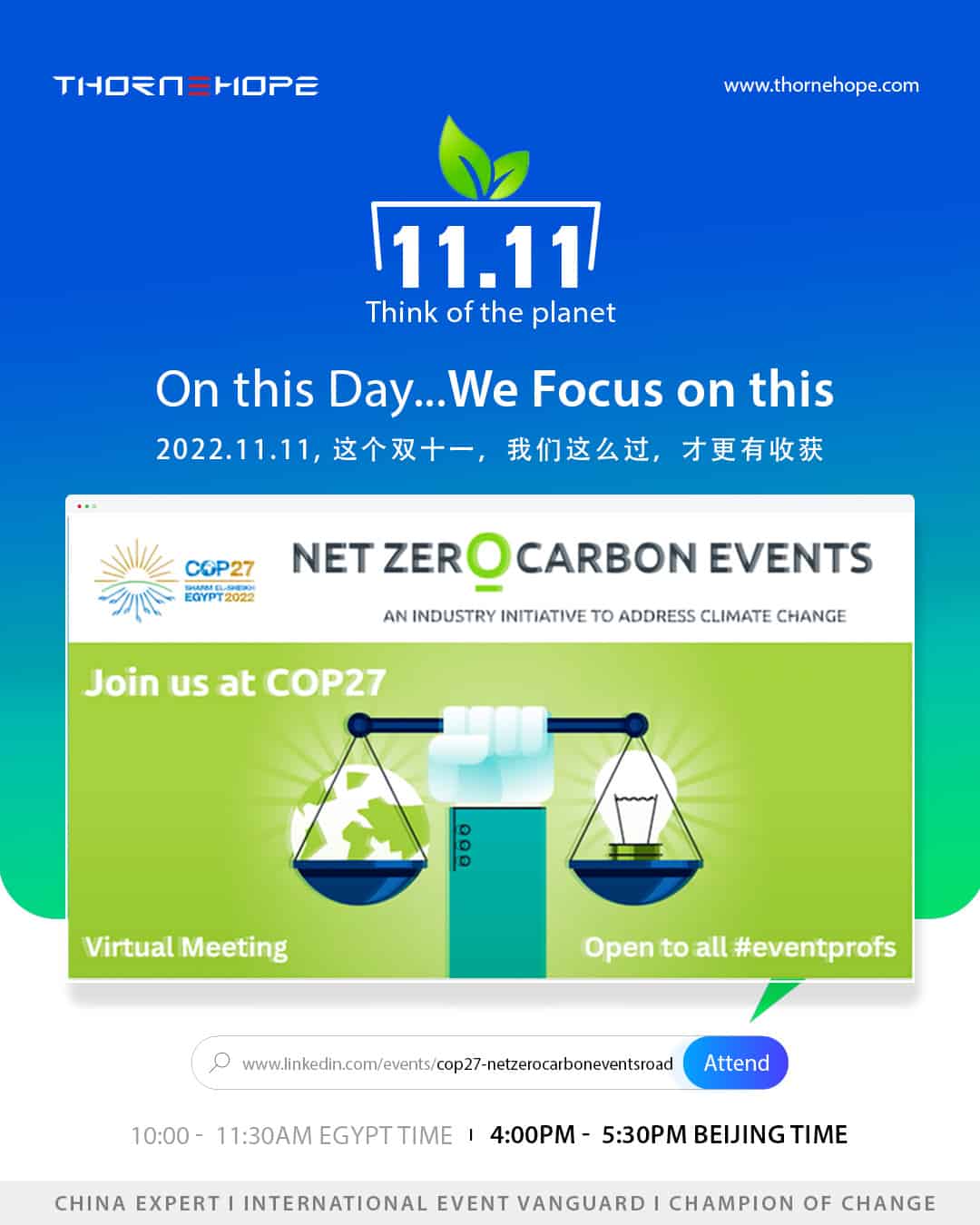 THP at COP27 Net Zero Carbon Event